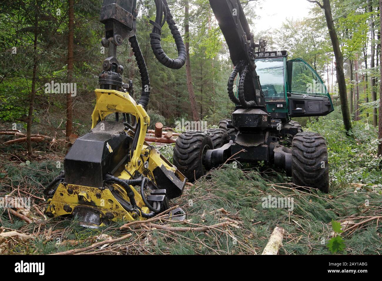 Wood harvester hi-res stock photography and images - Alamy