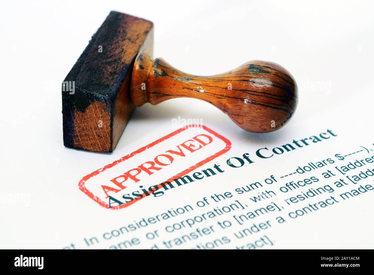 Sales contract stamp hi-res stock photography and images - Alamy