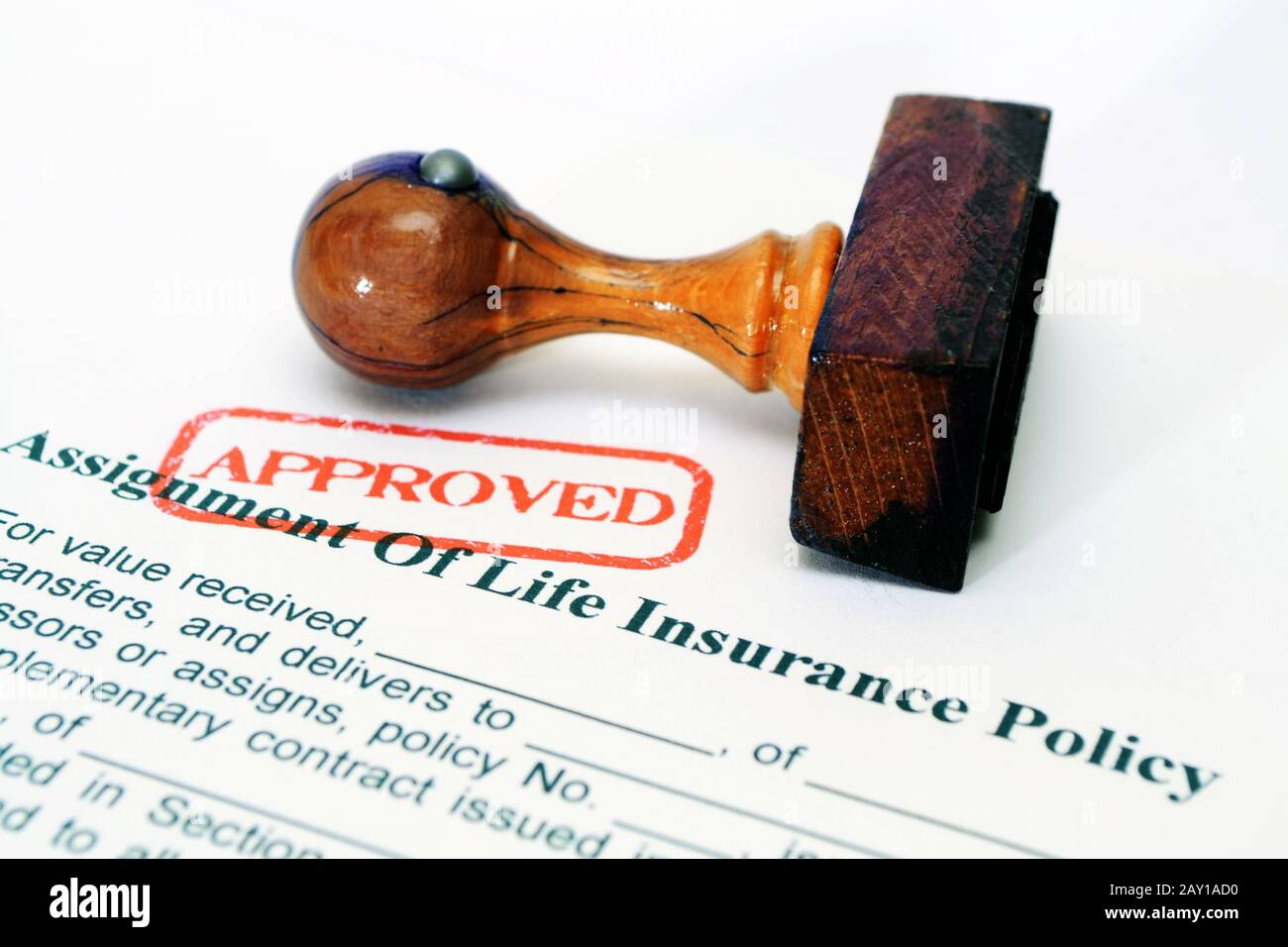 Life insurance policy Stock Photo - Alamy