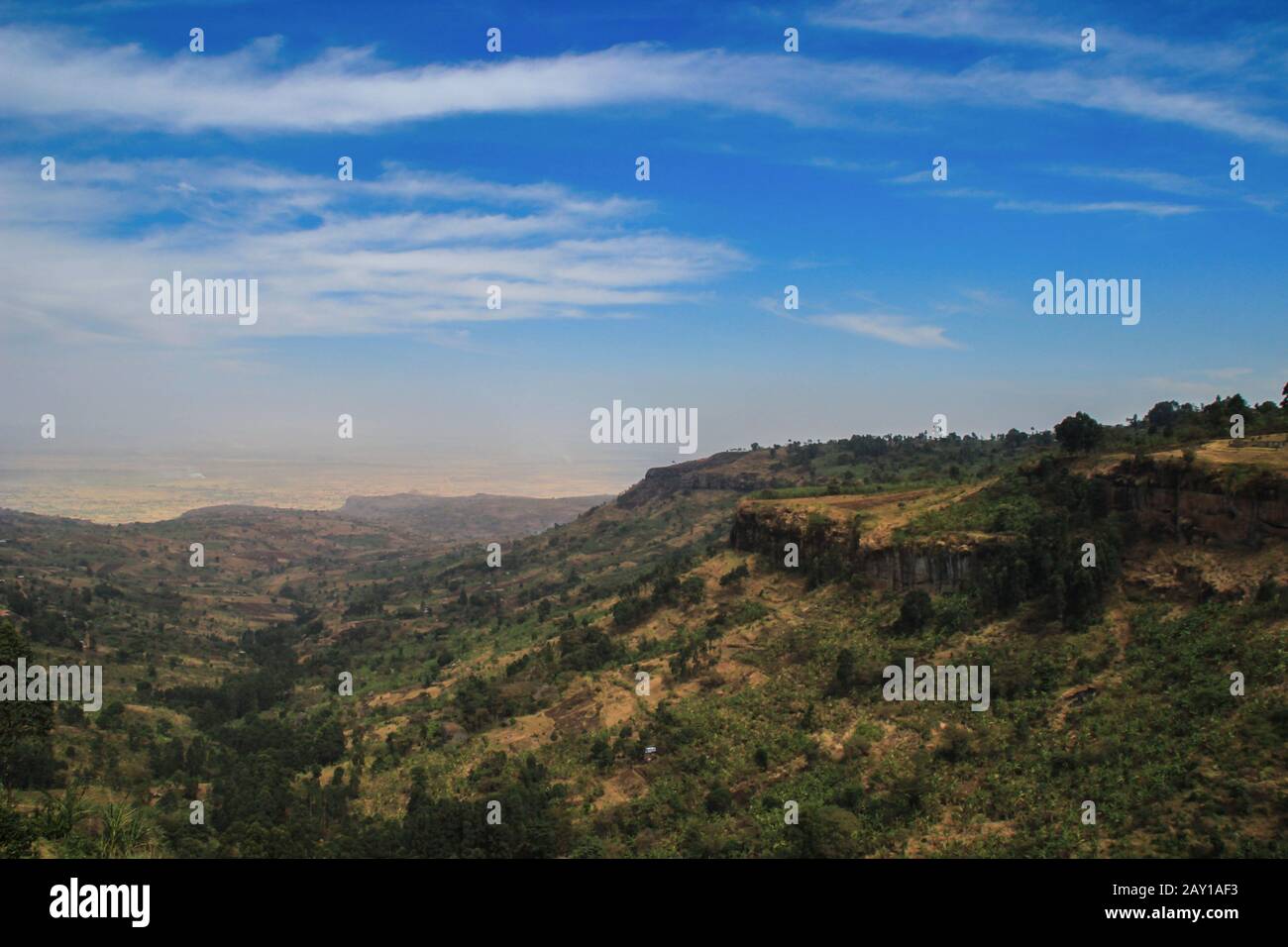 Great Rift Valley in Uganda. Africa landscare Stock Photo - Alamy
