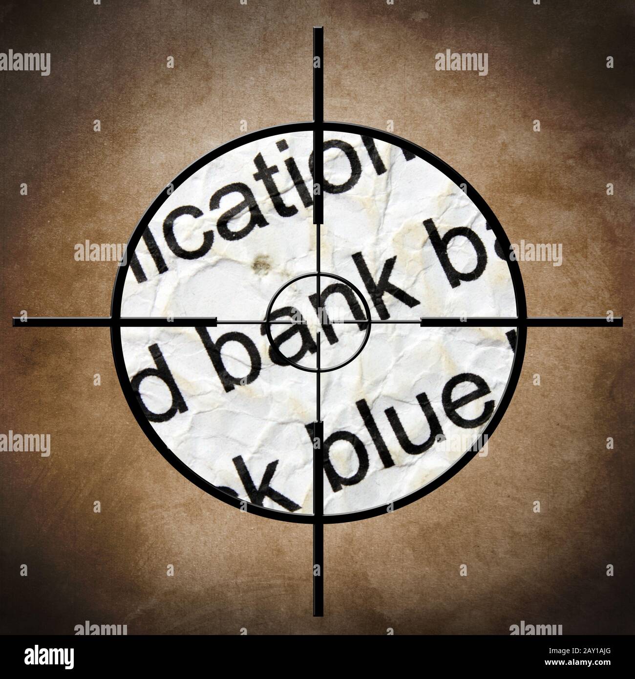 Bank target concept Stock Photo - Alamy