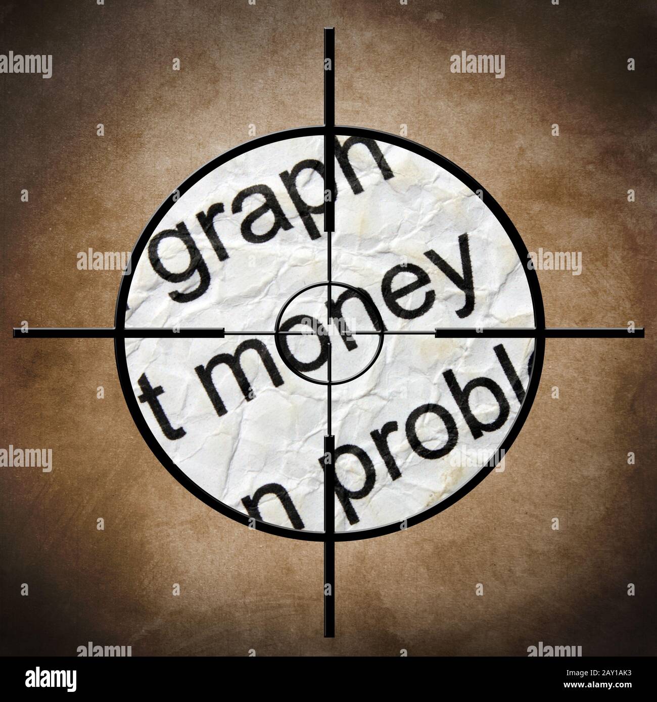 Money and target hi-res stock photography and images - Alamy