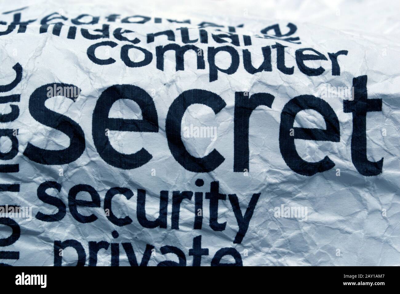 Computer secret security Stock Photo - Alamy