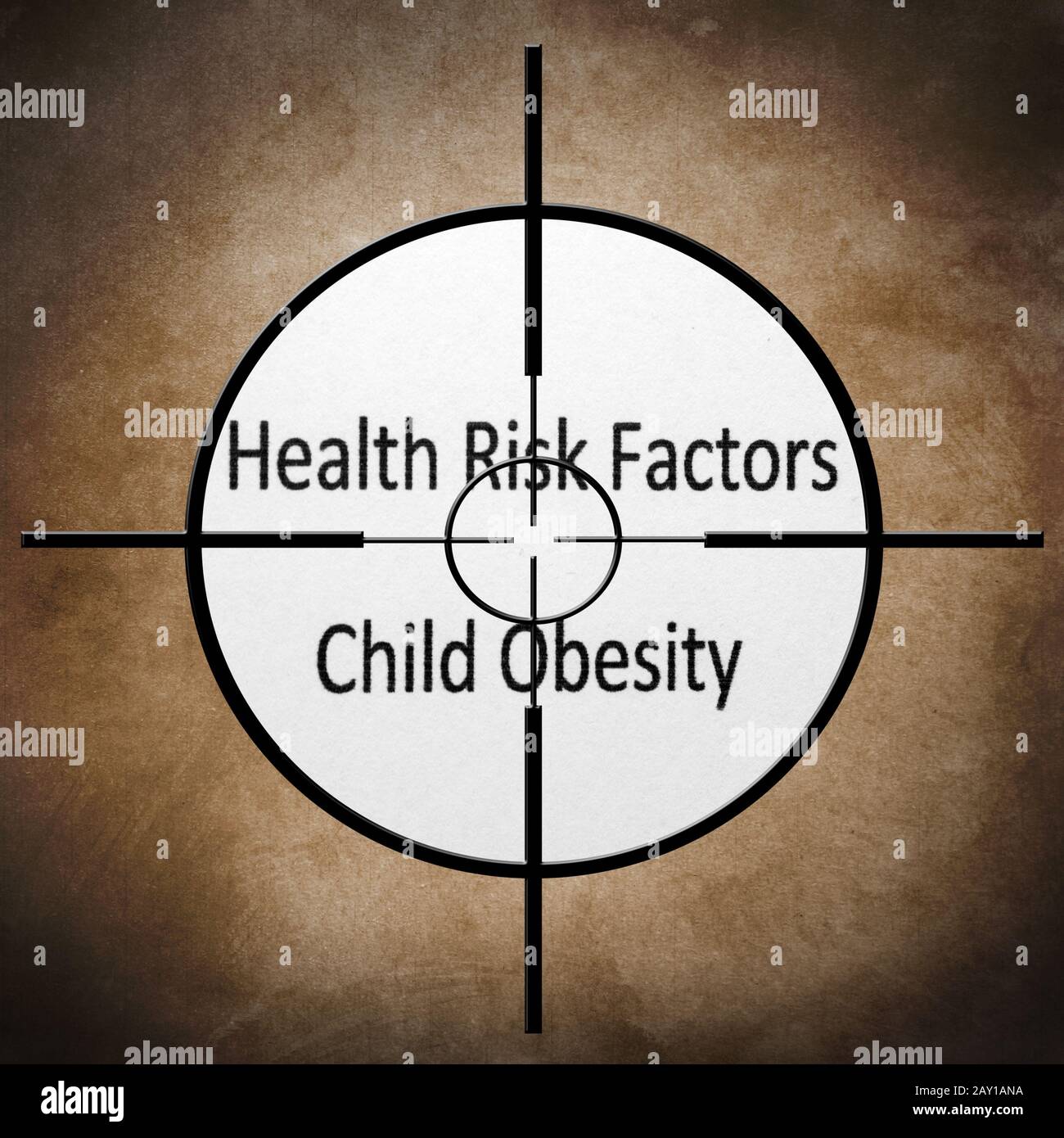 Health risk target Stock Photo - Alamy