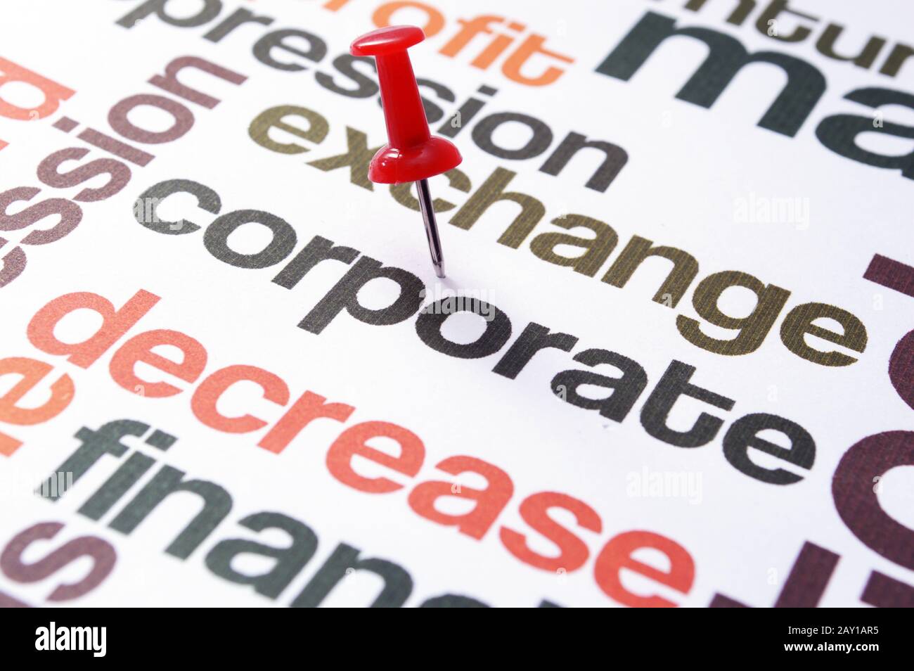 Corporate decrease concept Stock Photo - Alamy