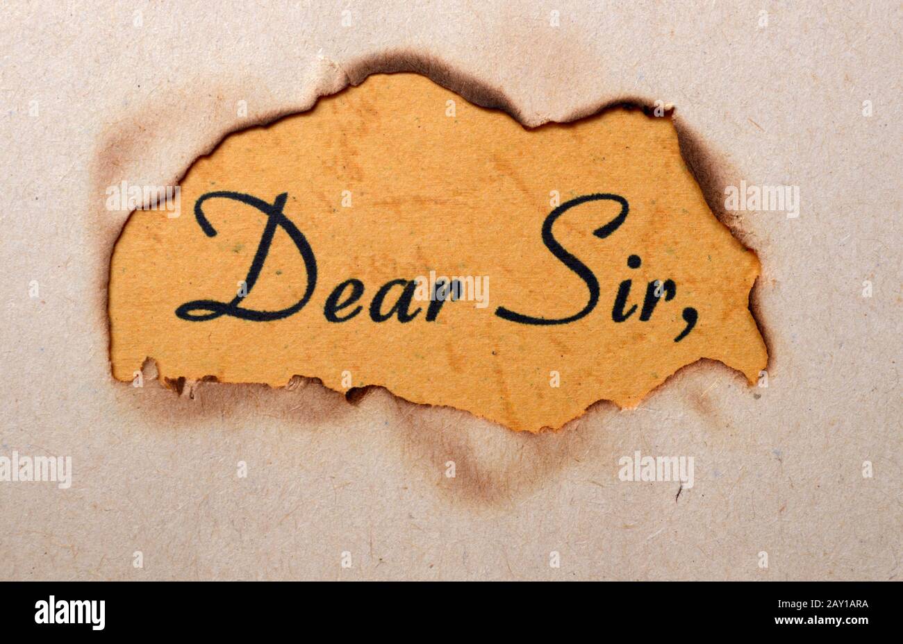 Dear sir hi-res stock photography and images - Alamy