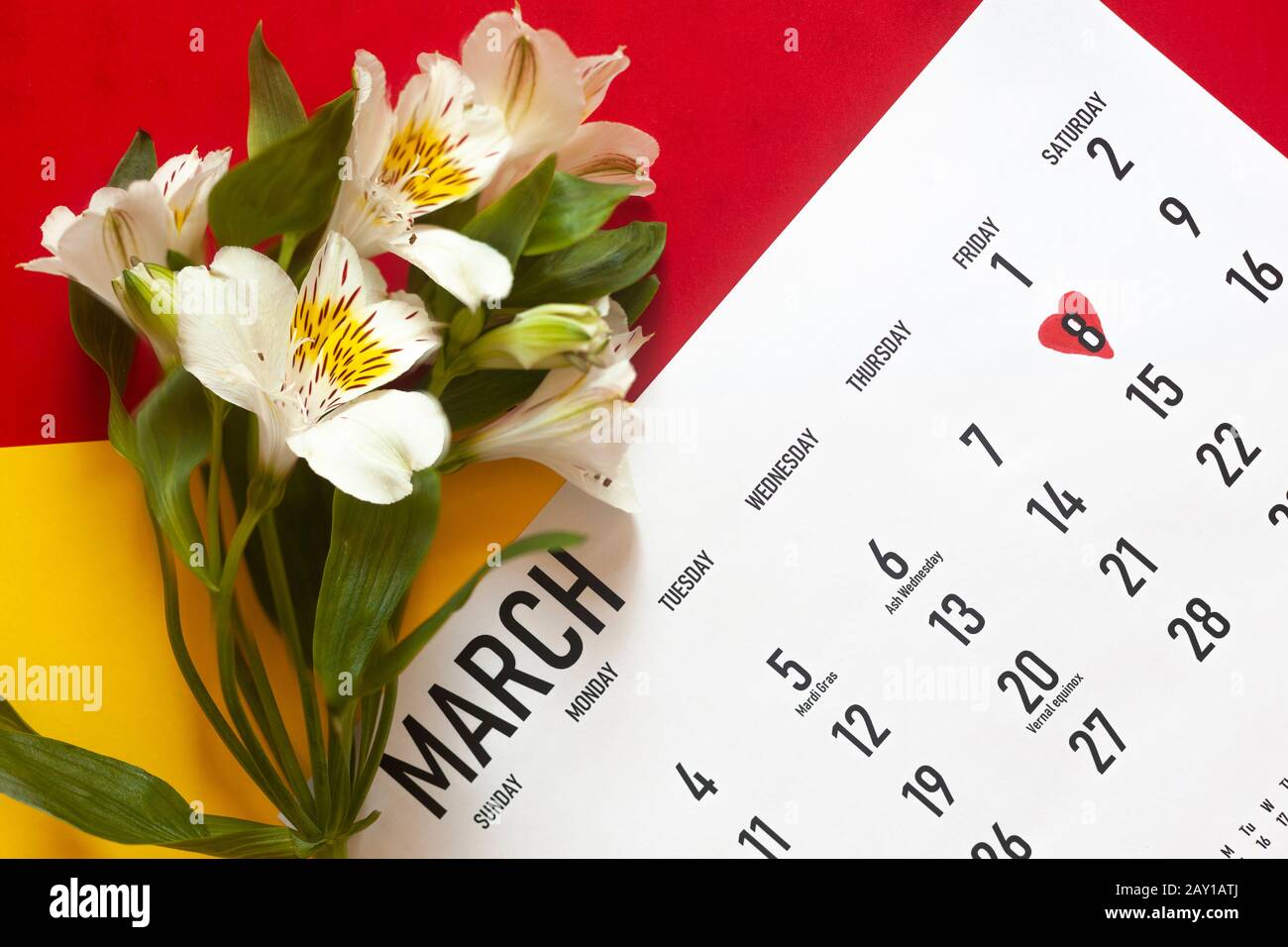March 2020 monthly calendar with 8th march marked or highlighted ...