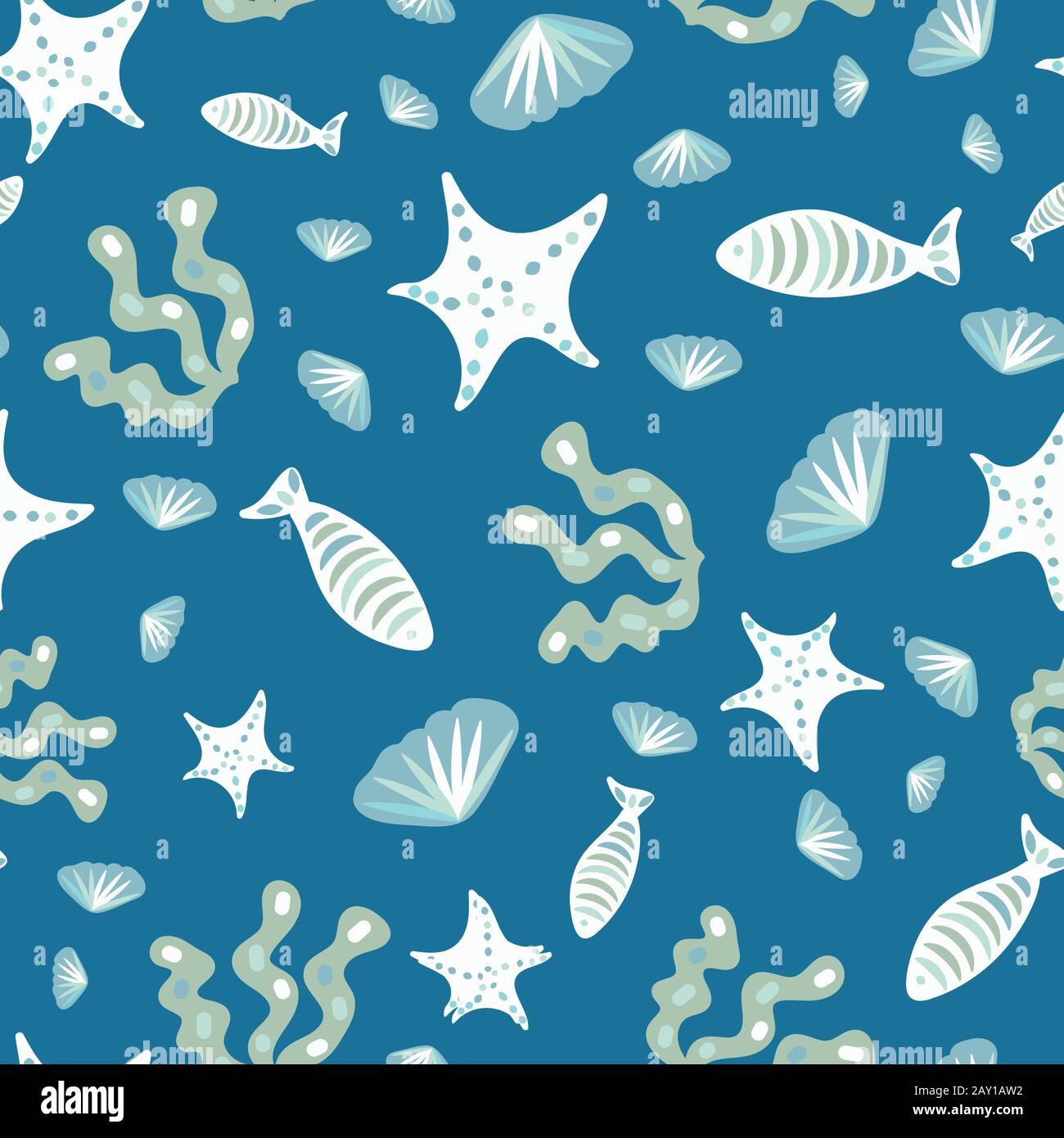 Starfish in clear water Stock Vector Images - Alamy