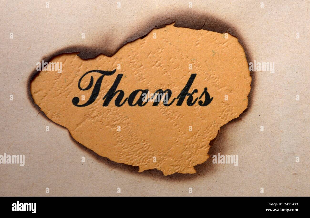 Torn paper thank you hi-res stock photography and images - Alamy
