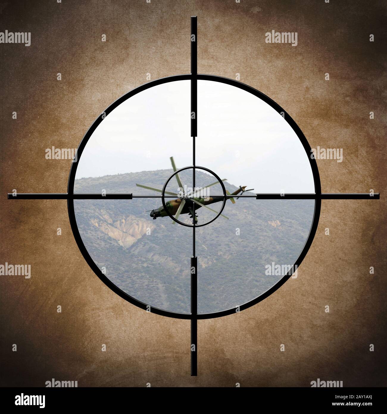 Military target on helicopter Stock Photo - Alamy