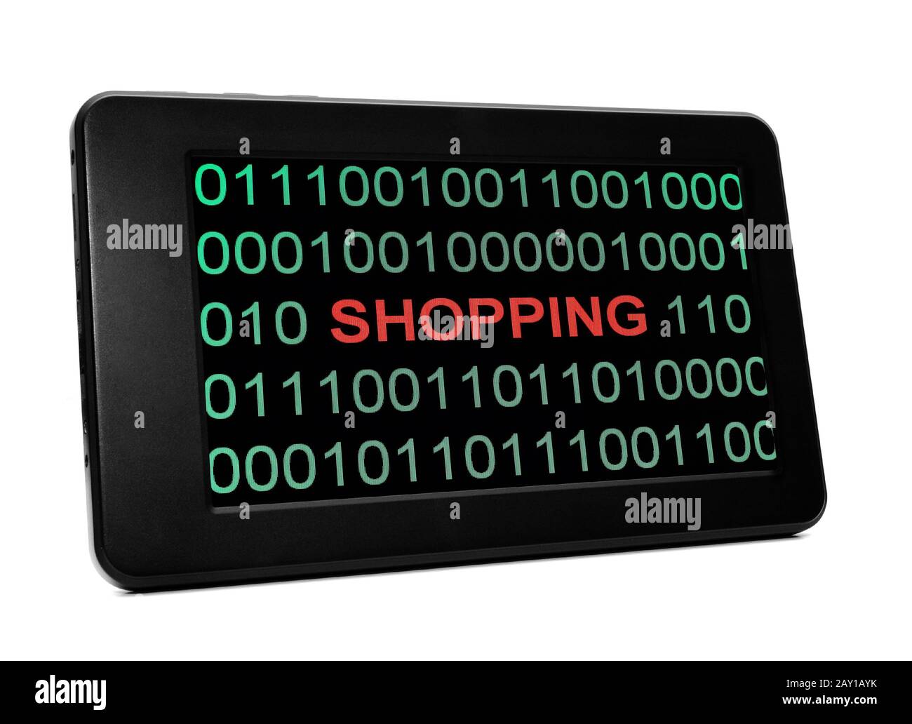 Flat pc shopping hi-res stock photography and images - Alamy
