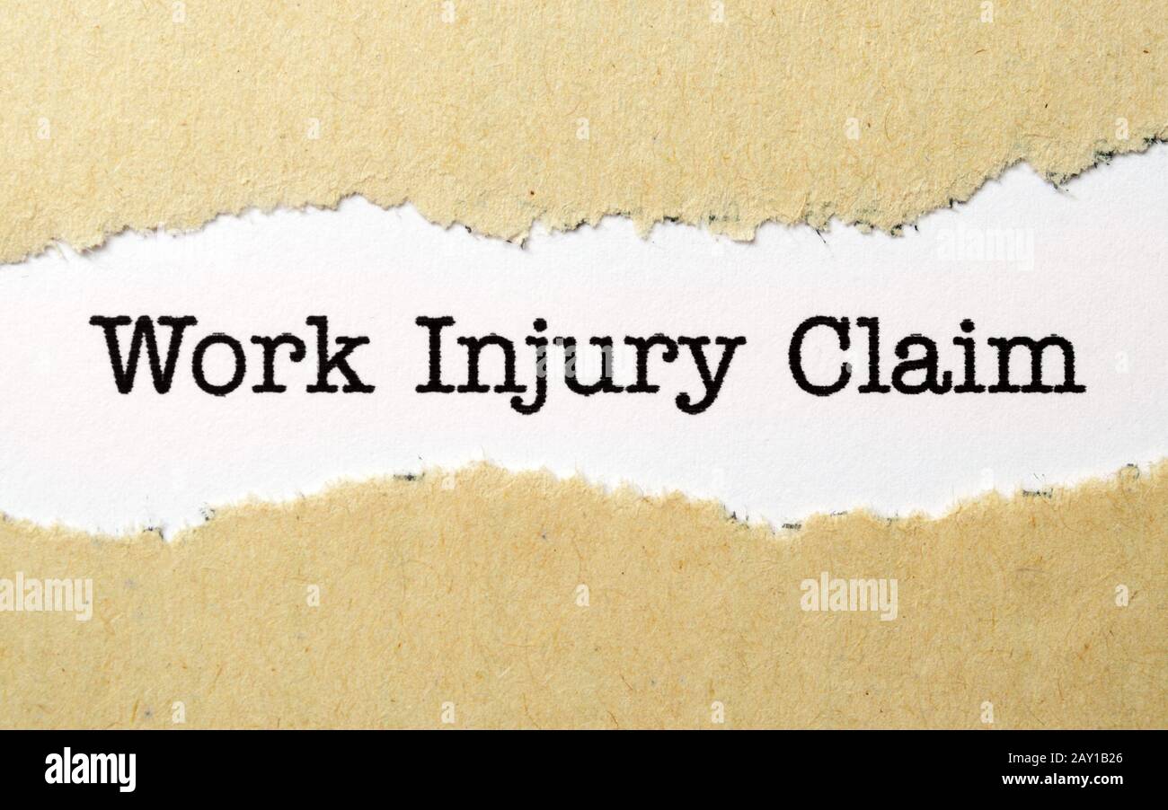 Work injury claim Stock Photo - Alamy