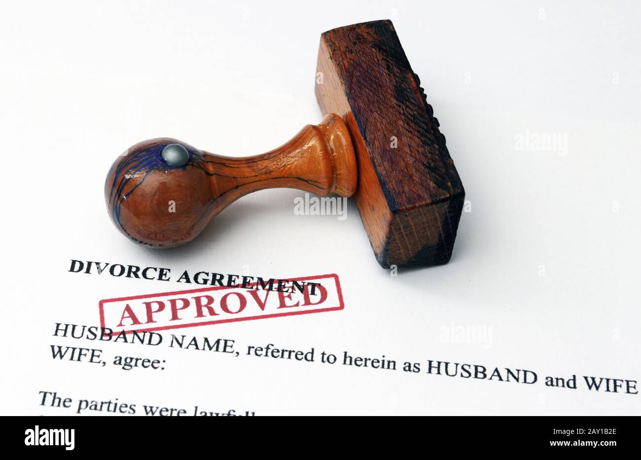 Divorce stamp hi-res stock photography and images - Alamy