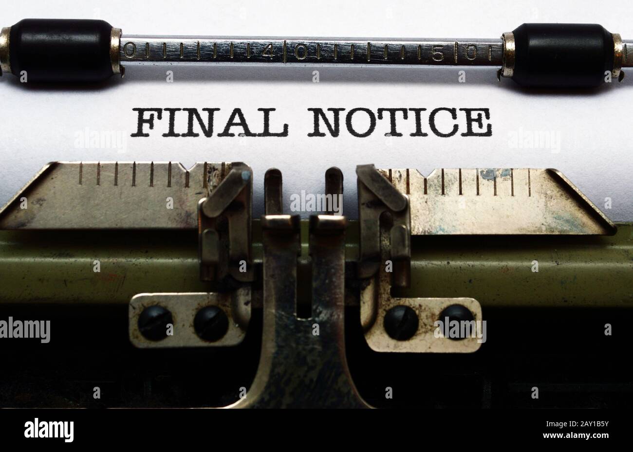 Final notice bill hi-res stock photography and images - Alamy