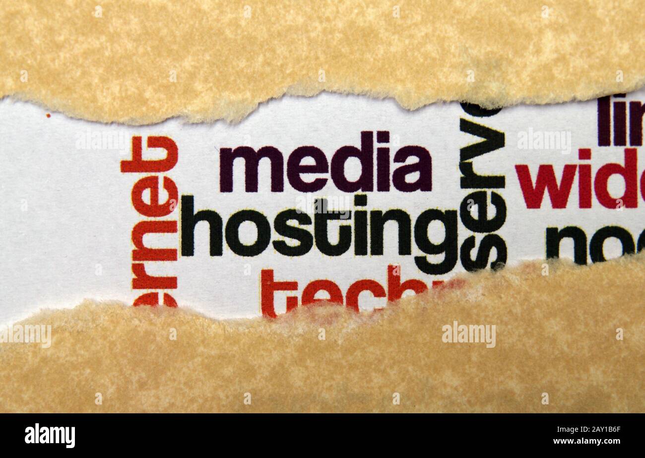 Media hosting concept Stock Photo - Alamy