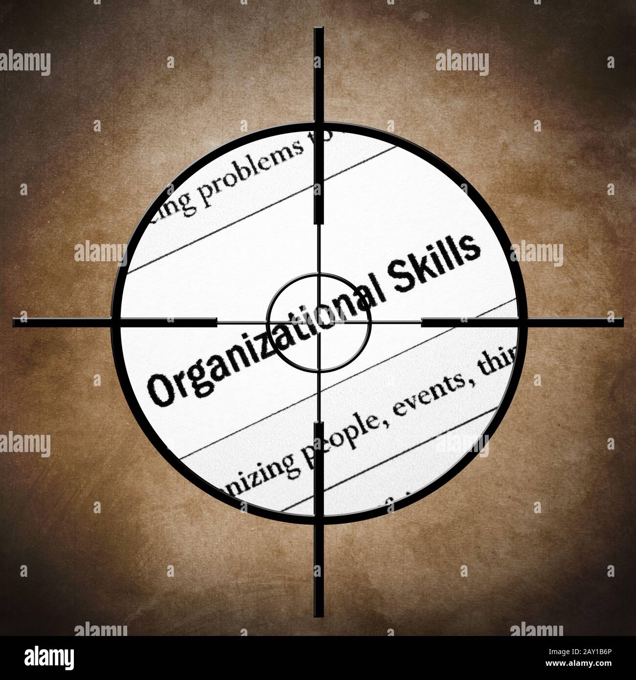 Organizational skills target Stock Photo - Alamy