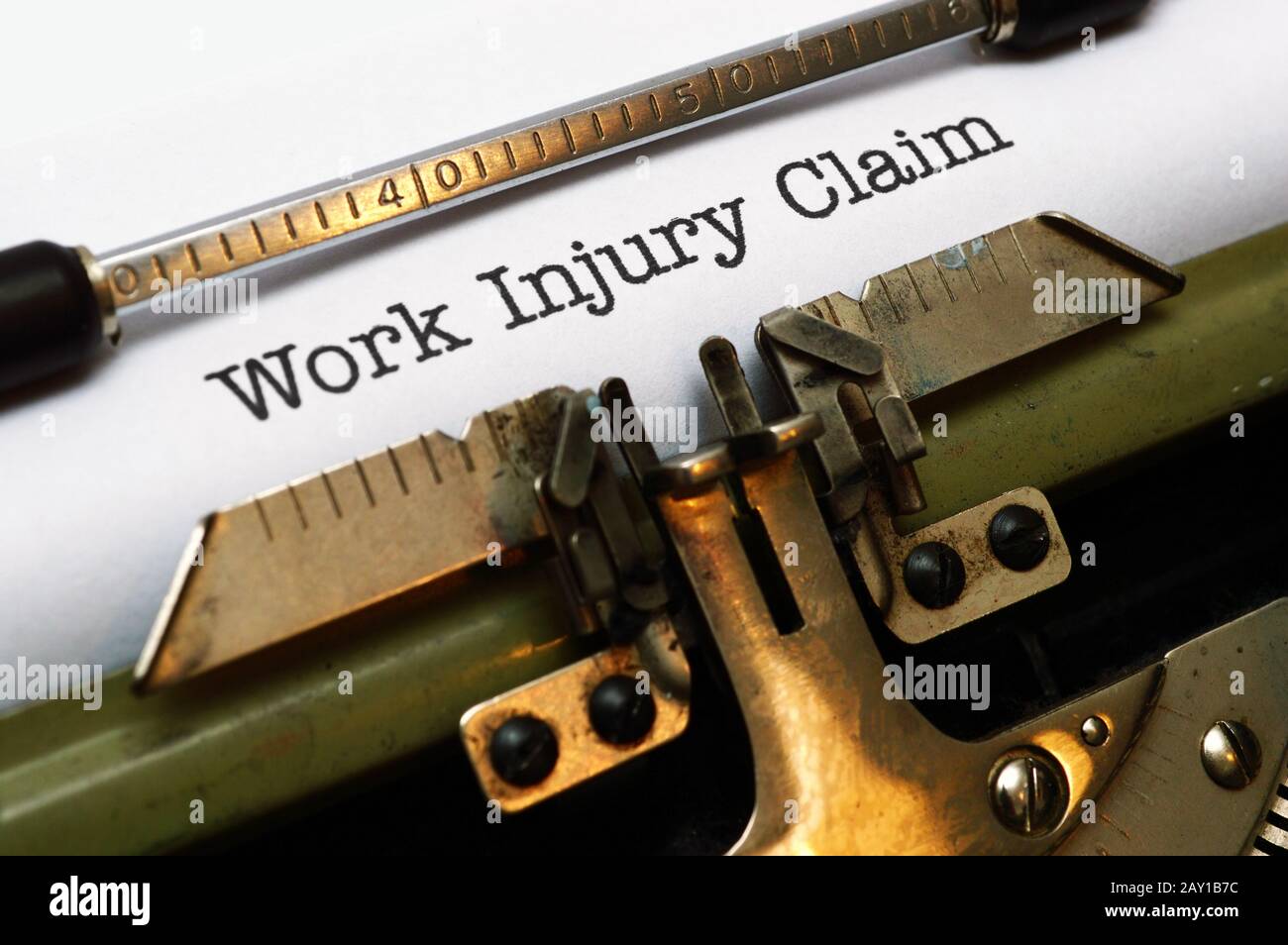 Work injury claim Stock Photo - Alamy