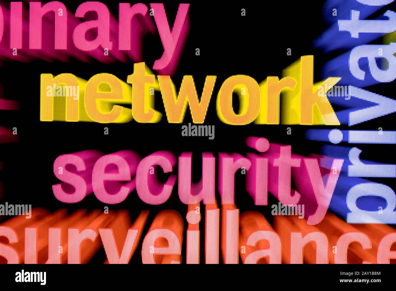 Network word cloud Stock Photo - Alamy