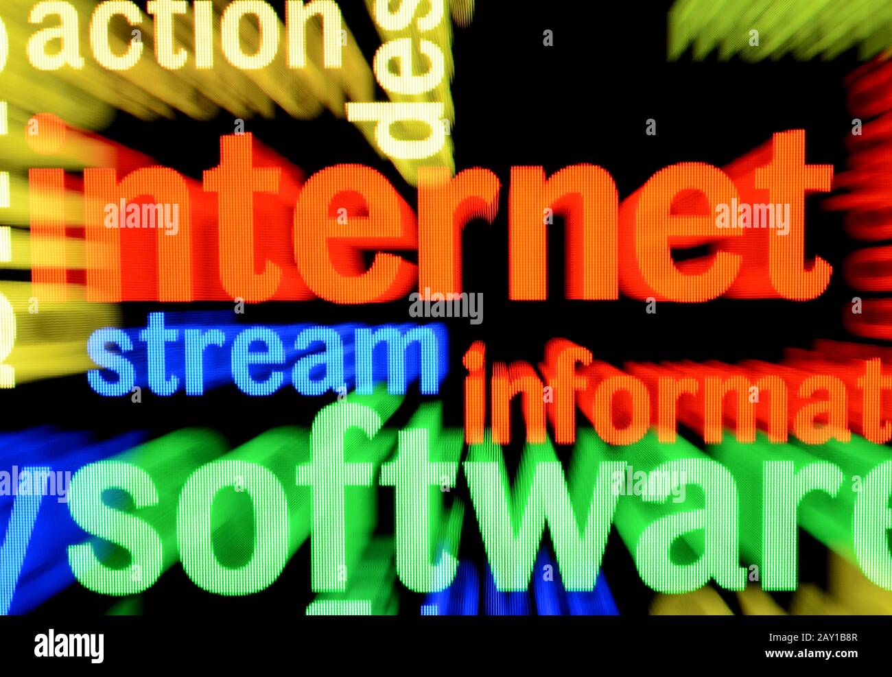 Internet word cloud Stock Photo - Alamy