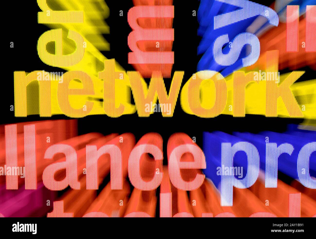 Network word cloud Stock Photo - Alamy