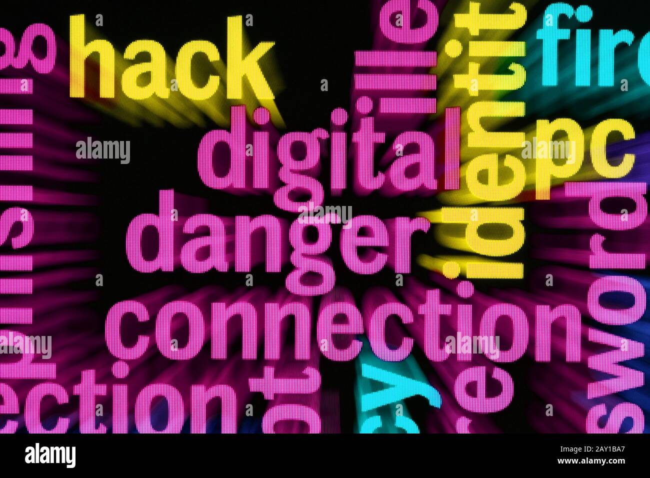 Digital danger connection Stock Photo - Alamy