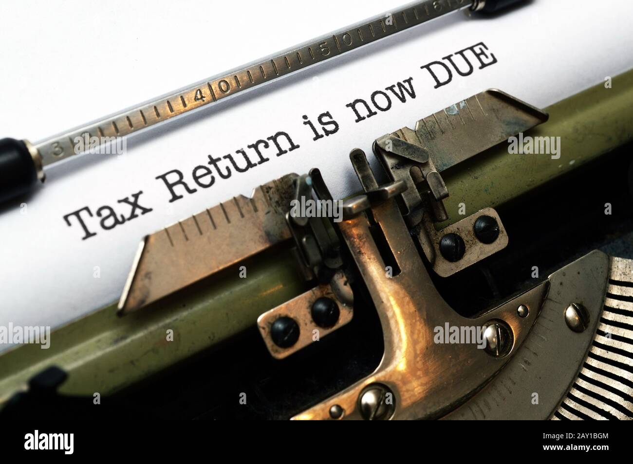 Tax return is now due Stock Photo - Alamy