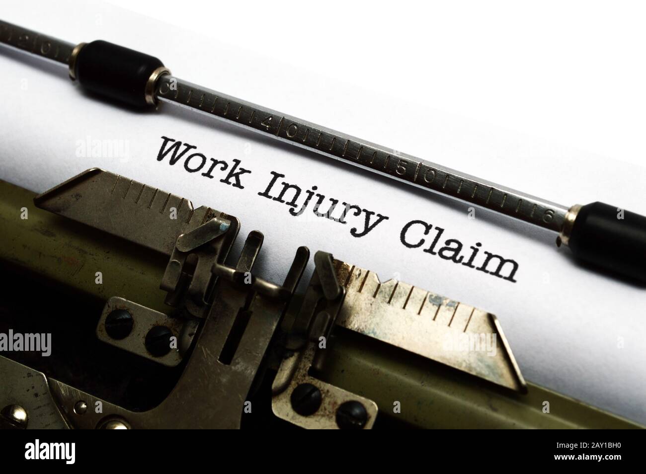 Work injury claim Stock Photo - Alamy