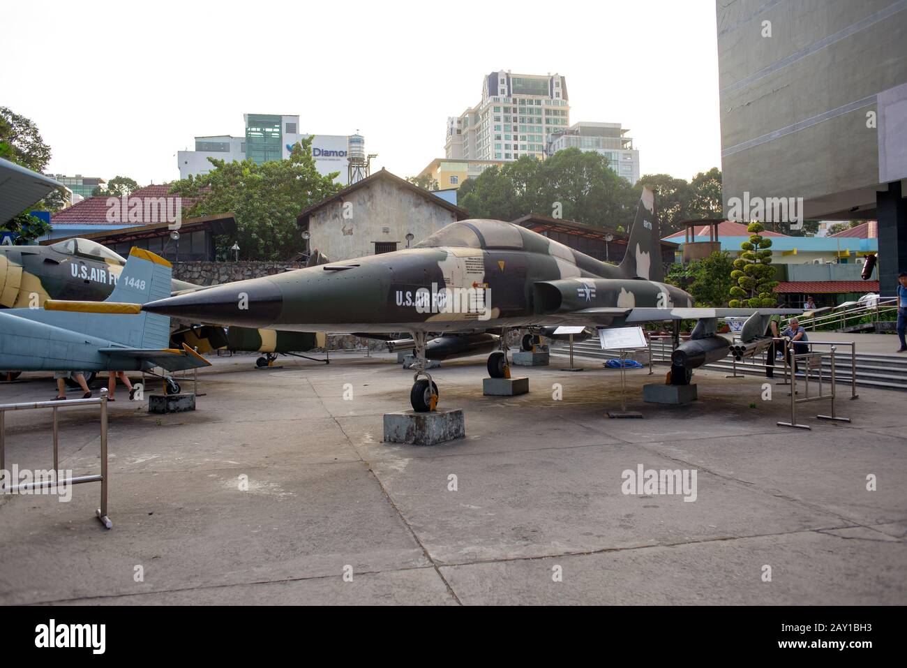 Exhibits at the War Remnants Museum in Ho Chi Minh City, a popular ...