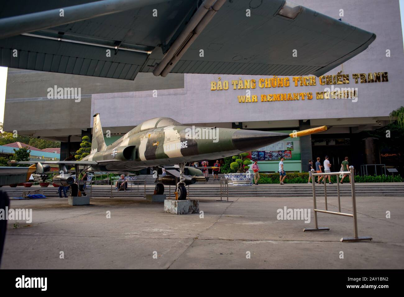 Exhibits at the War Remnants Museum in Ho Chi Minh City, a popular ...