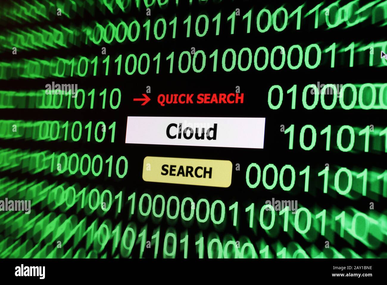 Cloud computing search Stock Photo - Alamy