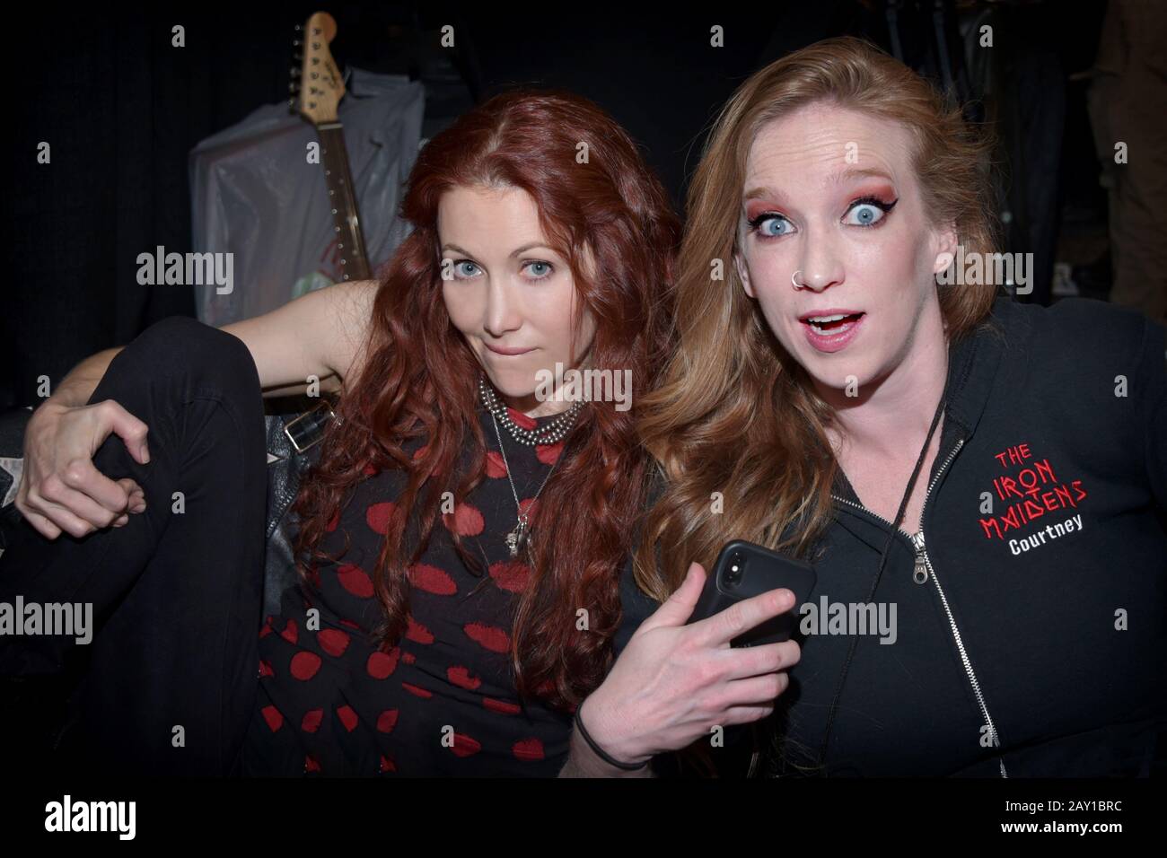 ANAHEIM, CA - JANUARY 17: Gretchen Menn and Courtney Cox at the "NAMM ...