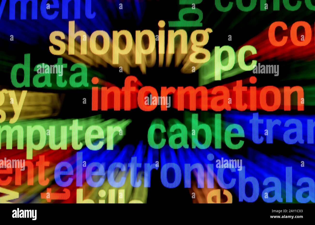 Data information concept Stock Photo - Alamy
