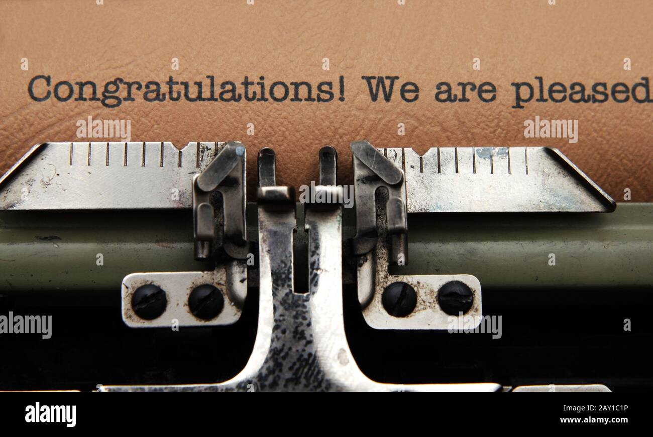 Congratulation congratulations congratulating hi-res stock photography ...