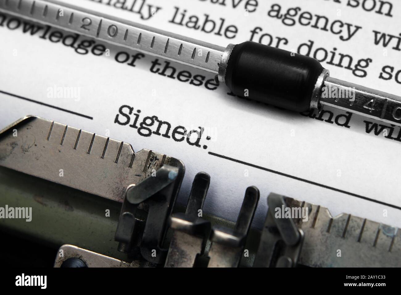 Signed letters hi-res stock photography and images - Alamy