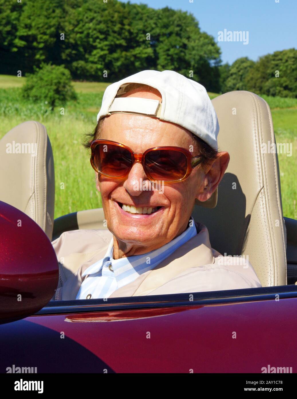 Car Driver - Senior Car Driver Stock Photo - Alamy