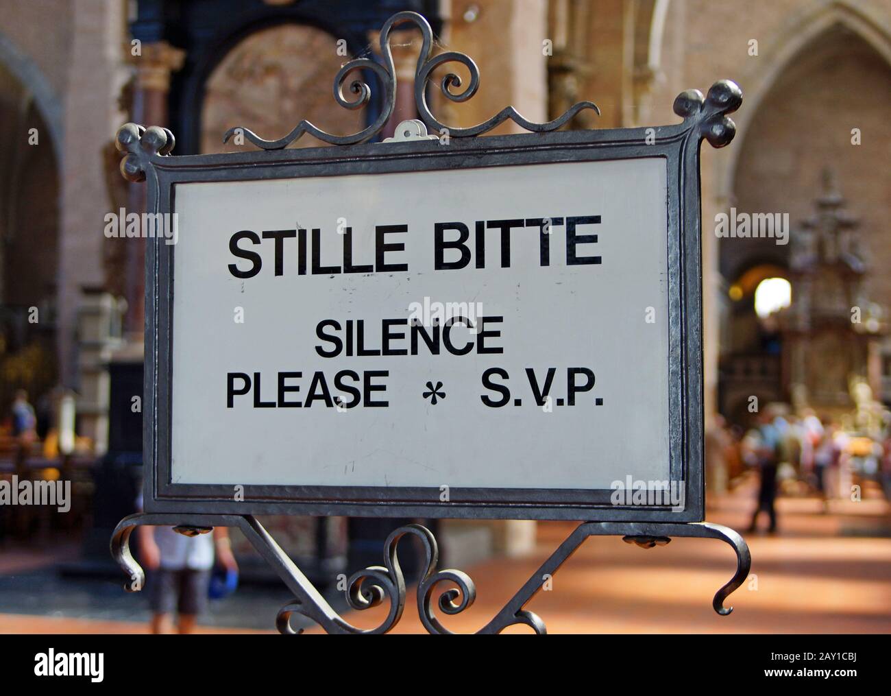 Old sign in the church Stock Photo - Alamy