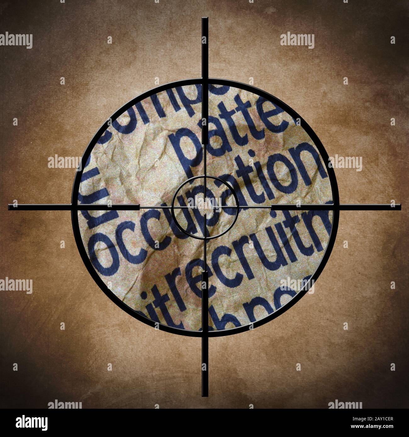 Occupation target concept Stock Photo - Alamy