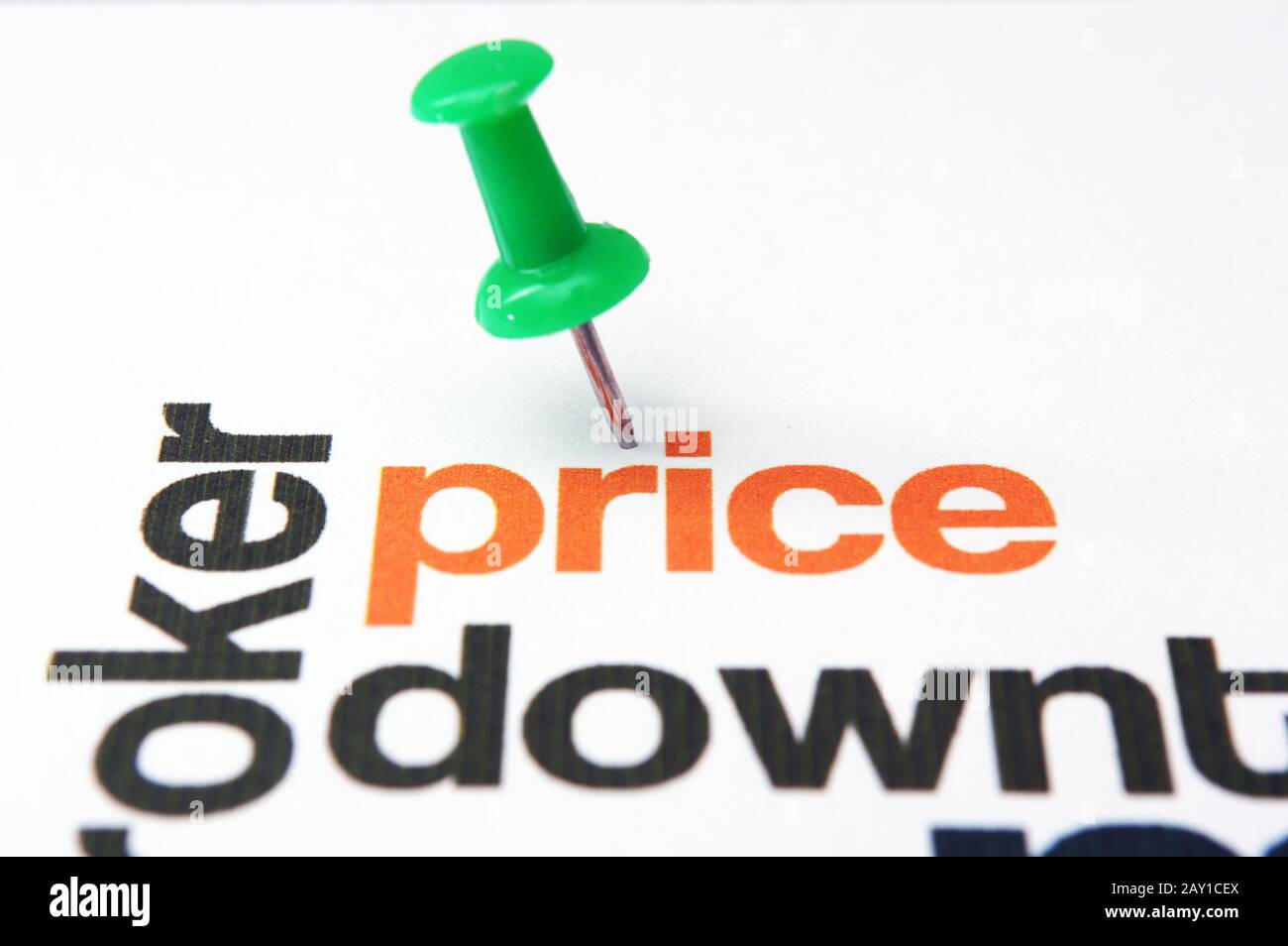 Price down concept Stock Photo - Alamy