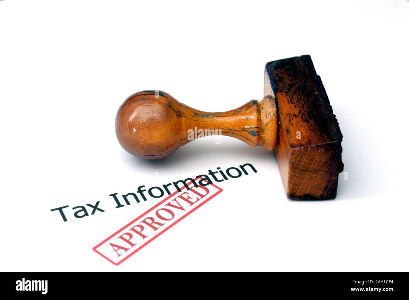 Tax information approved Stock Photo - Alamy