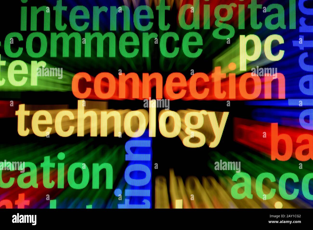 Pc connection technology Stock Photo - Alamy