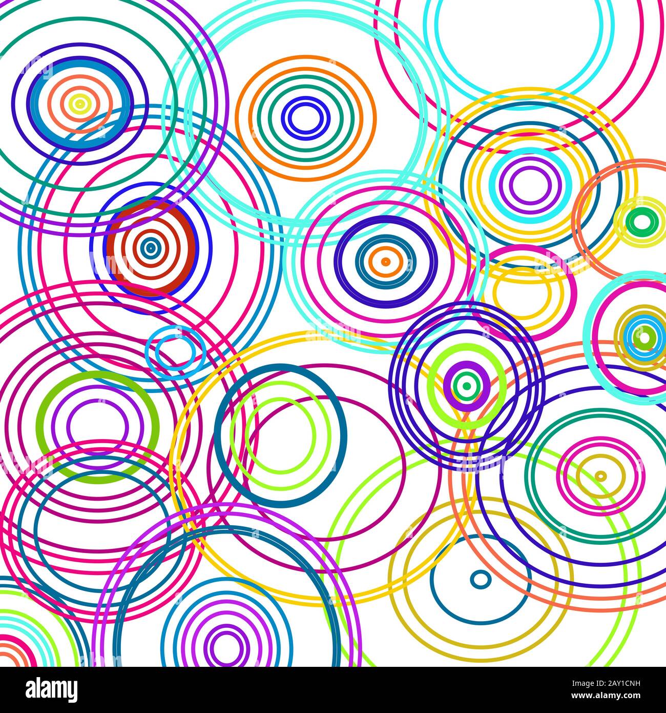Colorful hoops on white background Stock Vector Image & Art - Alamy