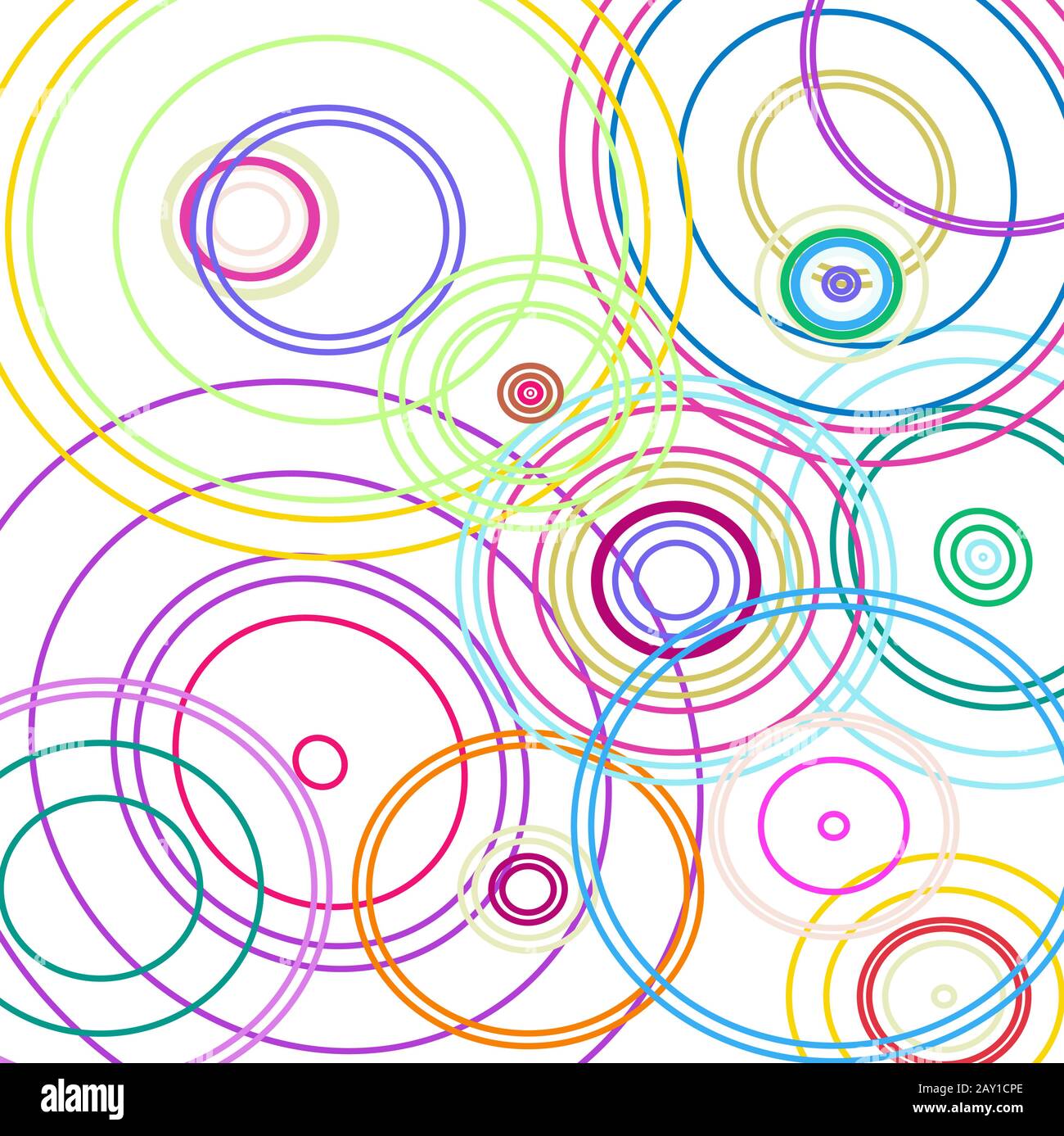 Colorful hoops on white background Stock Vector Image & Art - Alamy