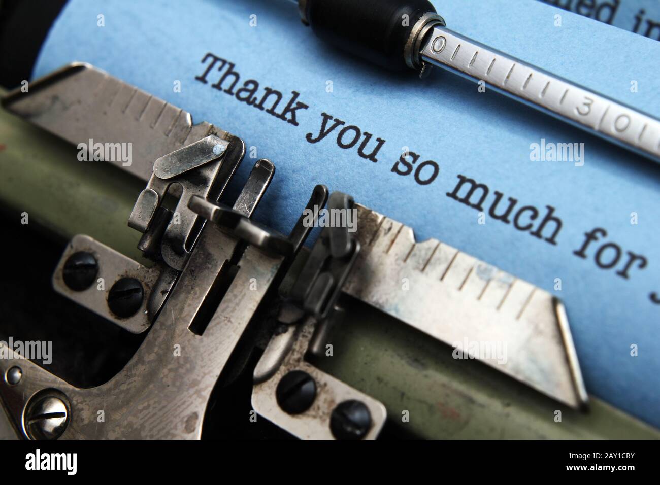 Thank you letter Stock Photo - Alamy