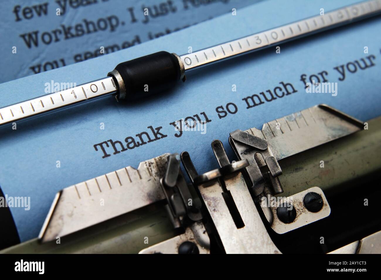 Thank you letter Stock Photo - Alamy