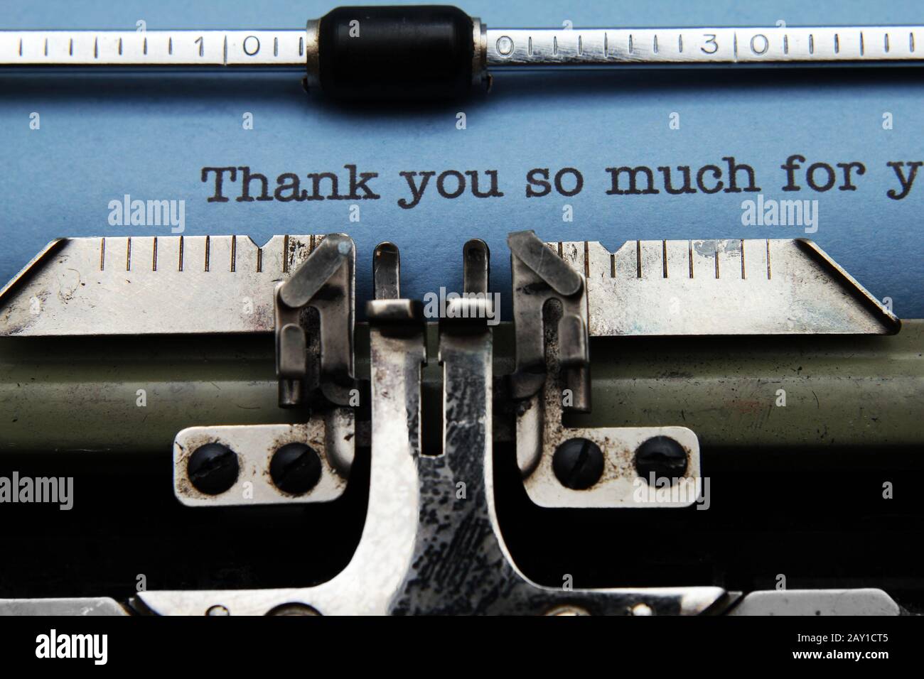 Thank you letter Stock Photo - Alamy