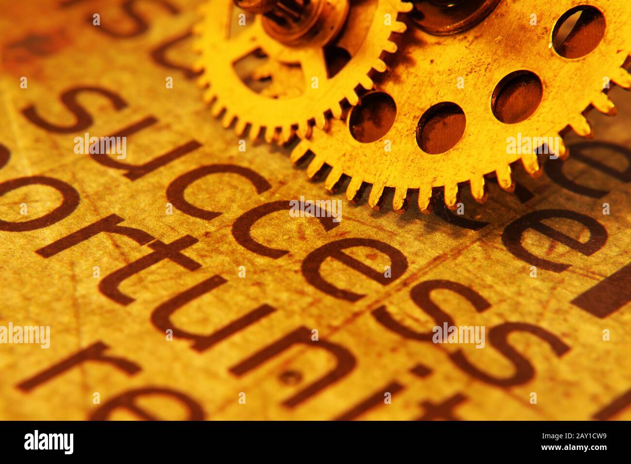 Success and gears concept Stock Photo - Alamy