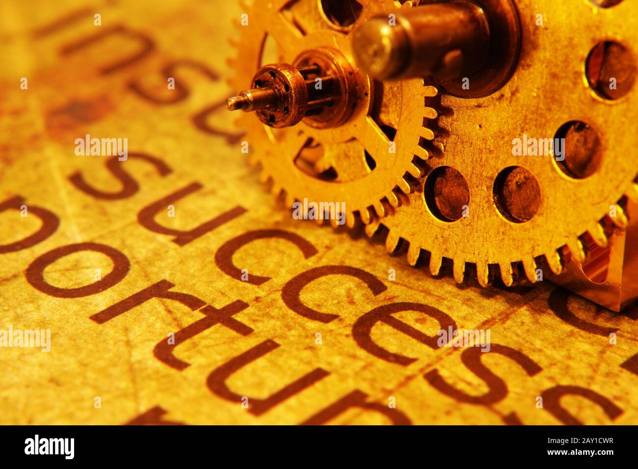 Success and gears concept Stock Photo - Alamy