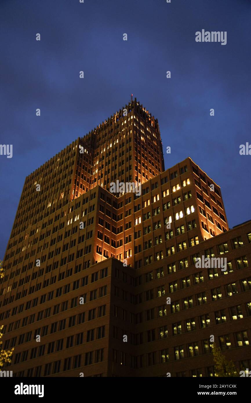 Kollhoff-Tower, Potsdamer Place, Berlin, Germany Stock Photo - Alamy
