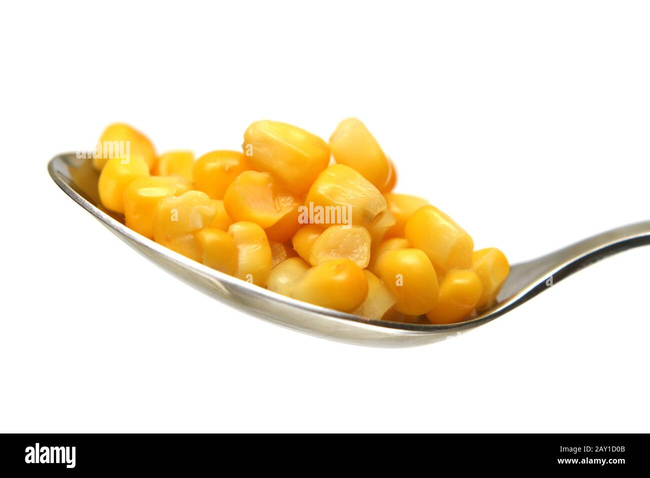 Spoon with corn hi-res stock photography and images - Alamy