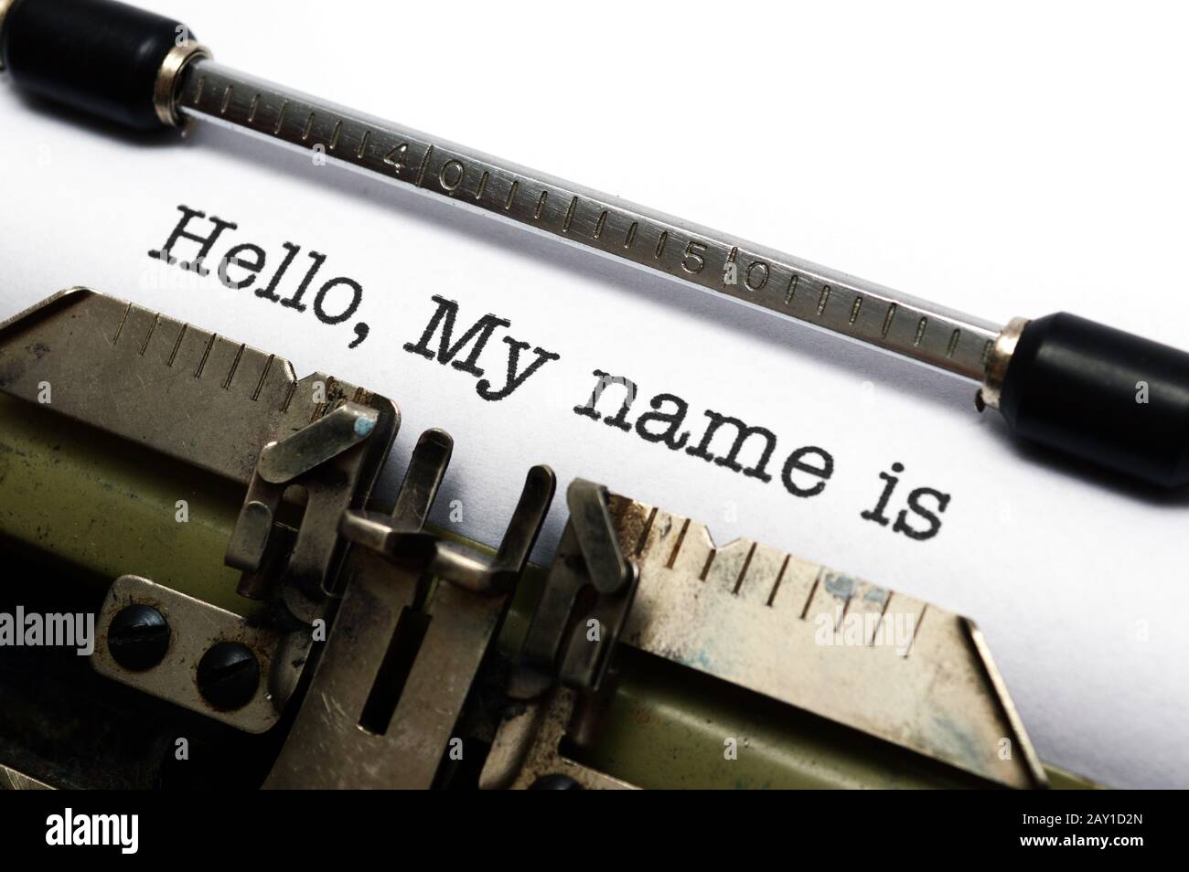 Hello my name is Stock Photo - Alamy